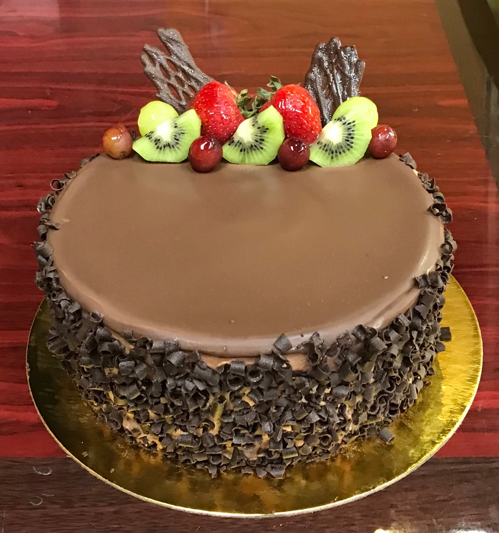 Chocolate Fruit Birthday Cake